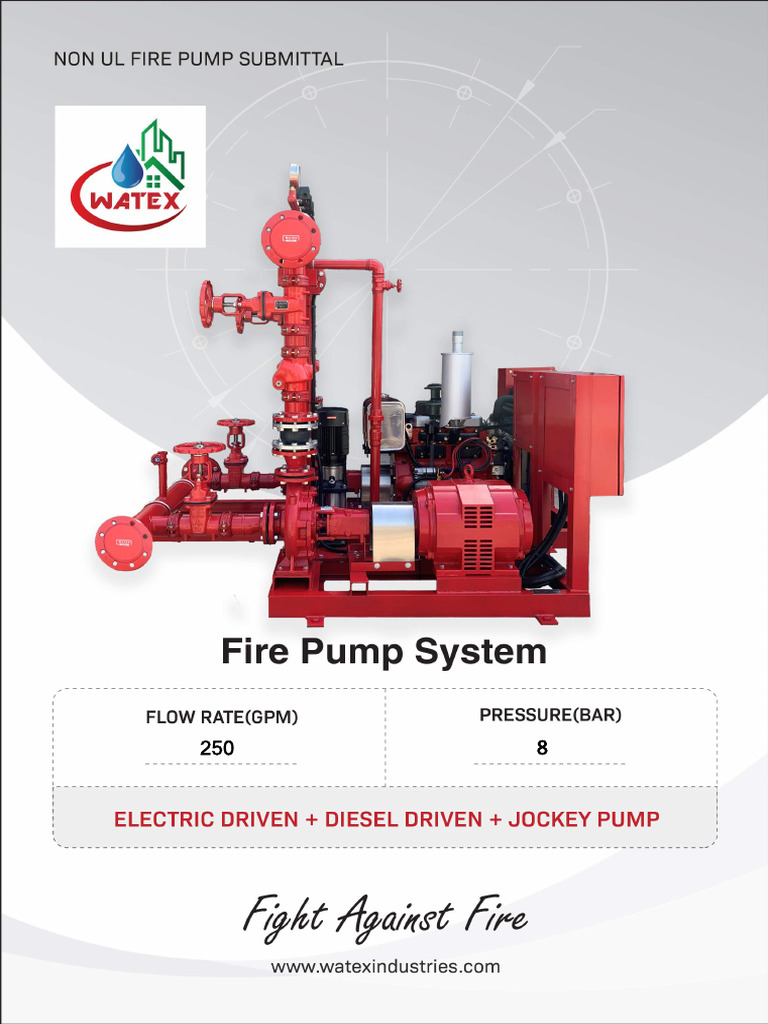 WATEX Pumps: Firefighting Solutions UAE | PDF | Pump | Liquids