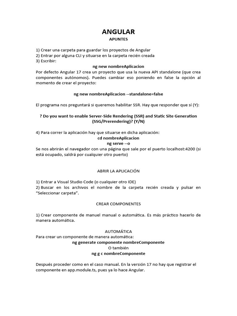 Angular Apuntes Descargar Gratis Pdf Html Modelo De Objeto De Documento
