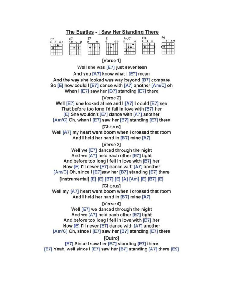 I Saw Her Standing There | PDF