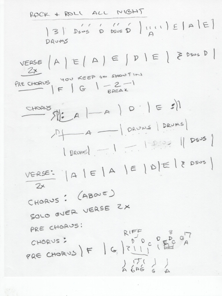 Rock and Roll All Night | PDF