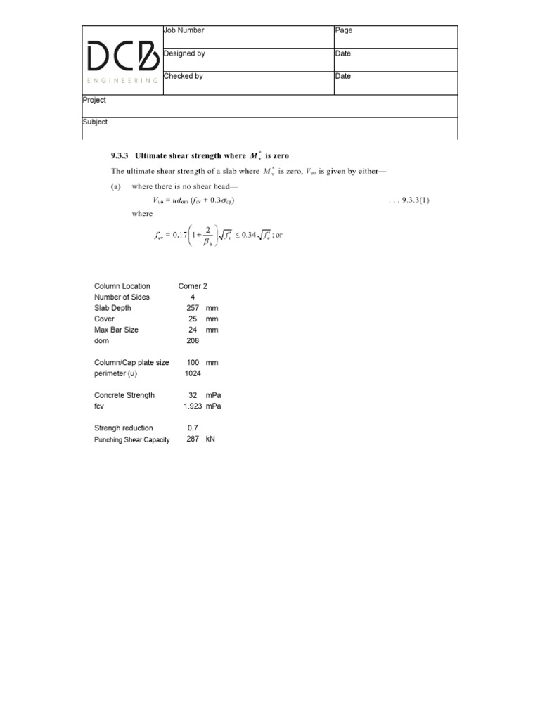 Punching Shear | Download Free PDF | Materials | Structural Engineering