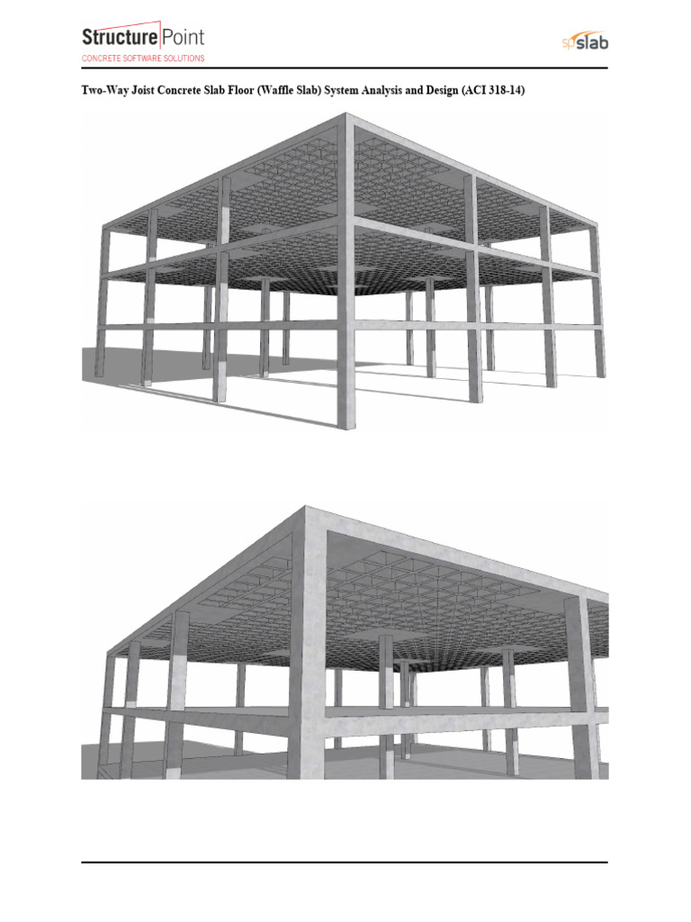 De Two Way Joist Concrete Slab Floor Waffle Slab System Analysis and ...