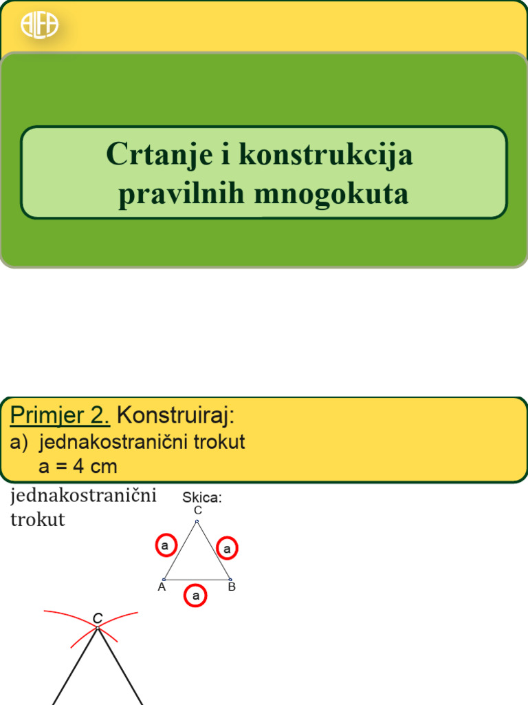 Crtanje I Konstrukcija Pravilnih Mnogokuta | PDF