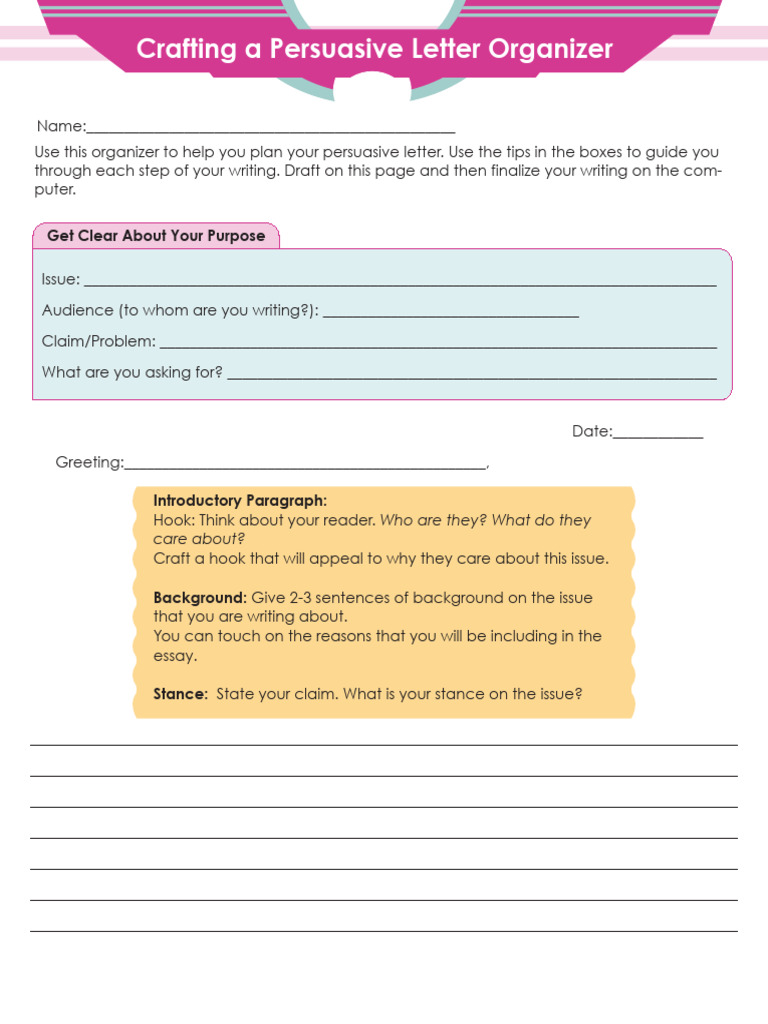 Crfting Persuasive Worksheet | Download Free PDF | Essays | Argument