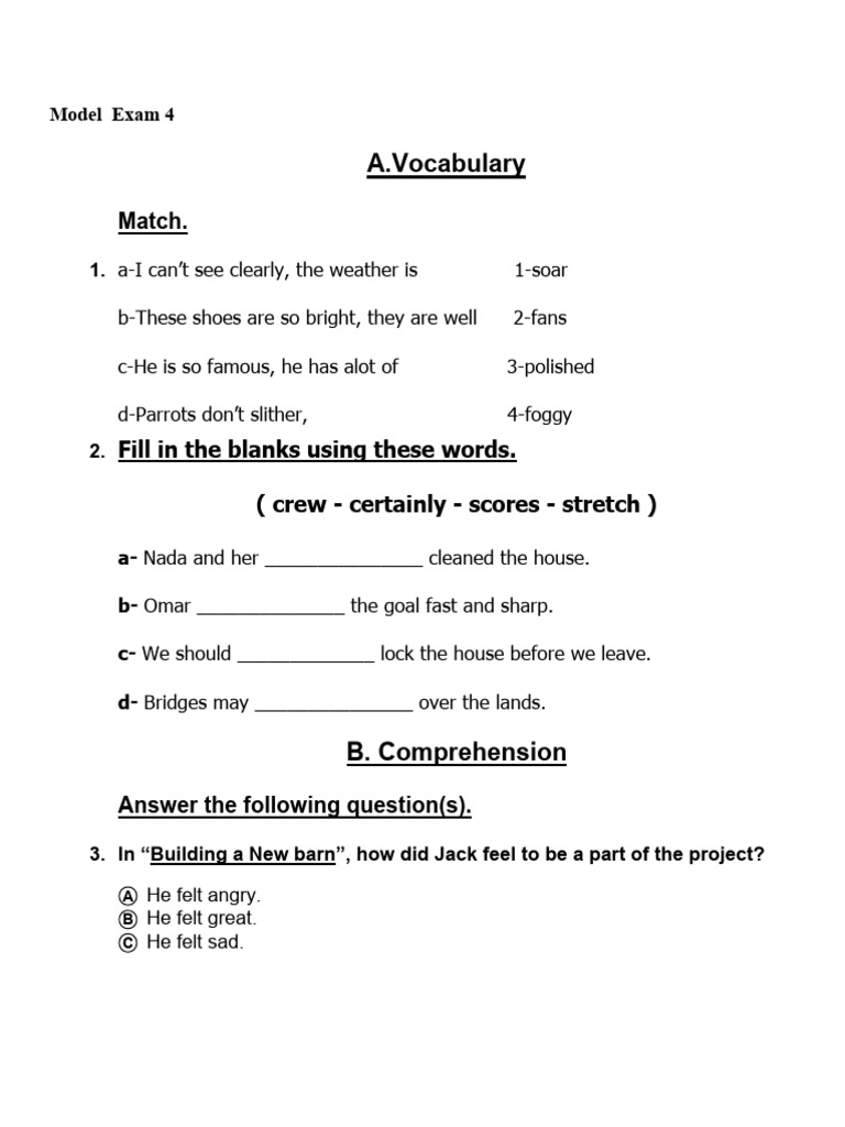 ExamView - Model Exam 4 (2) .TST | PDF