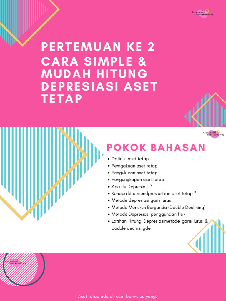 Pengakuan & Penyusutan Aset Tetap ABA SESSI 2 | PDF