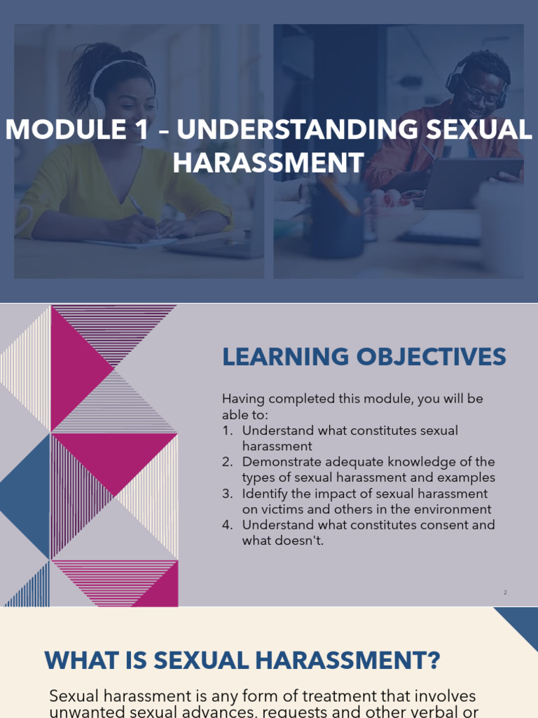Module One | PDF | Sexual Harassment | Rape