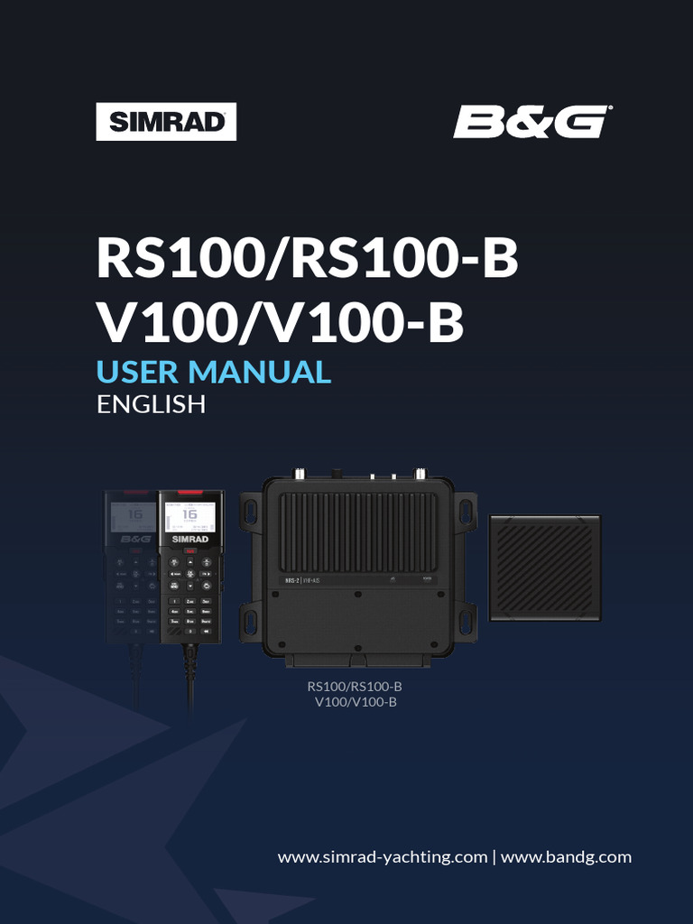 RS100/RS100-B V100/V100-B: User Manual | PDF | Menu (Computing ...