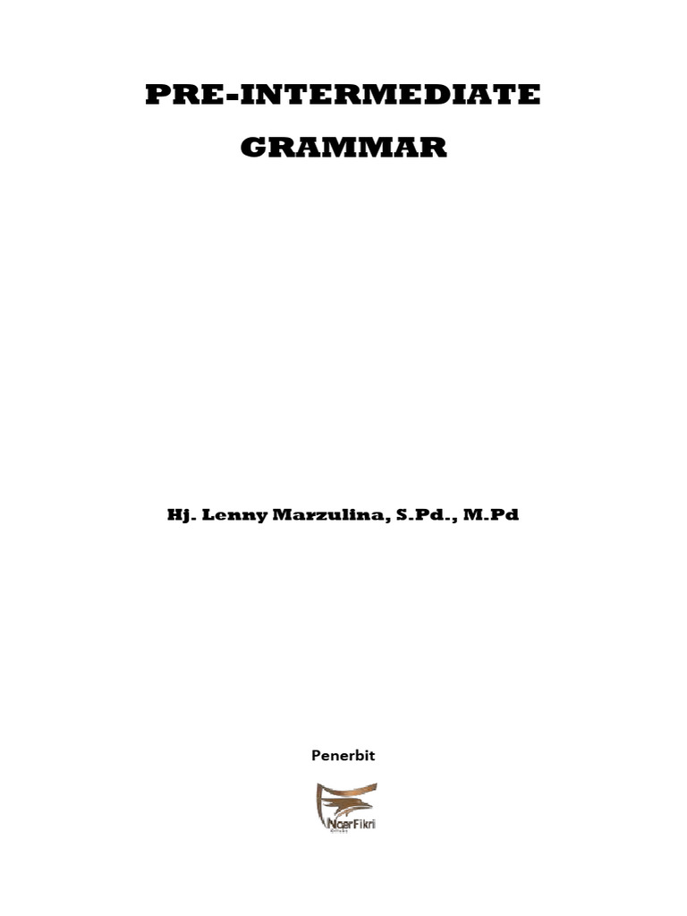 Pre-Intermediate English Grammar Guide | PDF | Motivation | Motivational