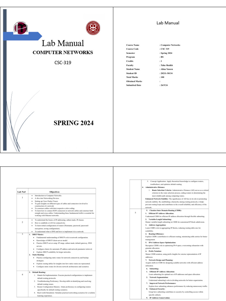 CN Manual | PDF | Computer Network | Network Switch