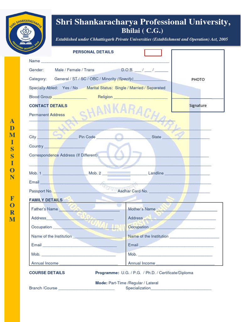 Admission_Form-2022 | Download Free PDF | Affidavit