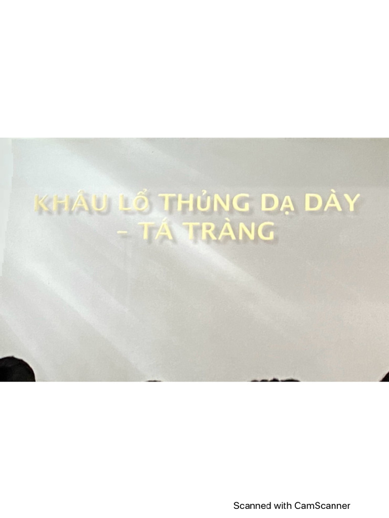 Khâu L TH NG D Dày-Tá Tràng | PDF