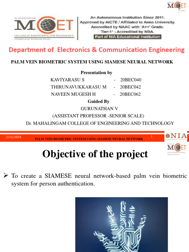 First - Review - PPT Template | PDF | Biometrics | Artificial Neural Network