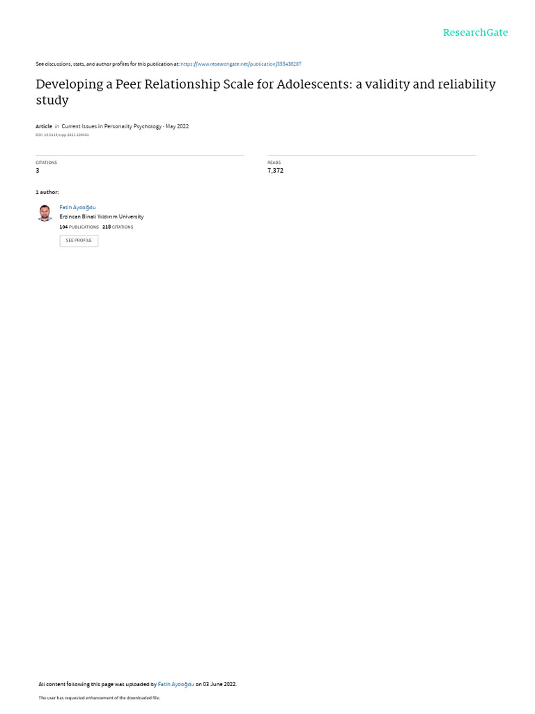 CIPP Art 45294-10 | PDF | Attachment Theory | Adolescence