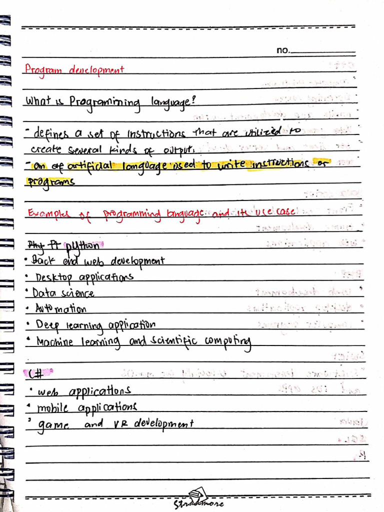 Computer Lesson 1 Program Development | PDF