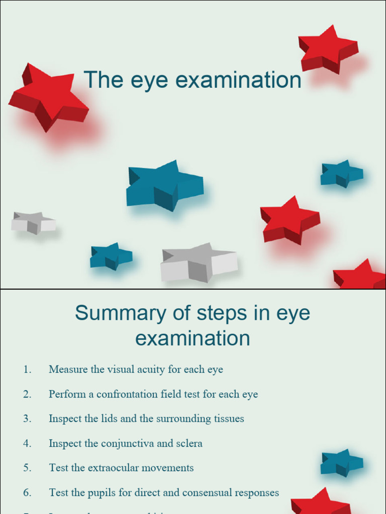 สอนนศพ5 eye examination | PDF