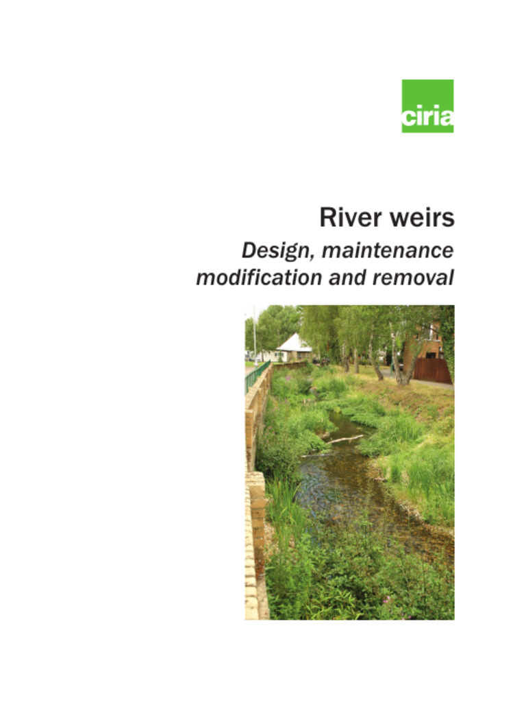 River Weirs: Design and Management Guide | PDF | River | Geomorphology