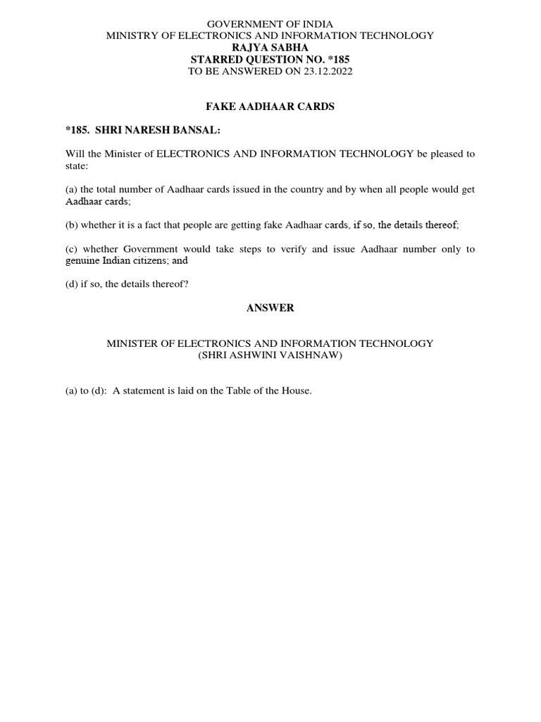 Fake Aadhaar Cards English | Download Free PDF | Access Control | Authentication
