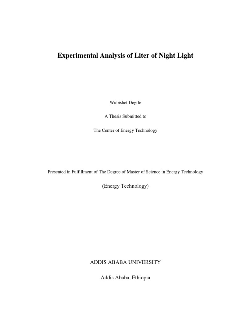Wubishet Degife | PDF | Renewable Energy | Solar Panel