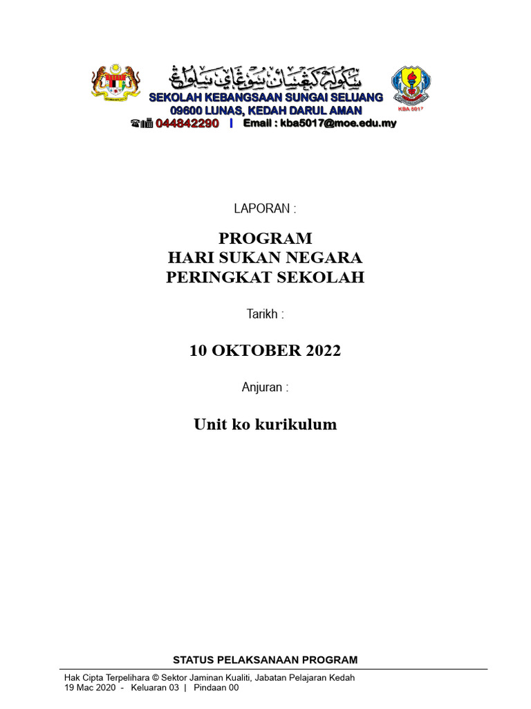 CTH Laporan Program (Opr) | PDF