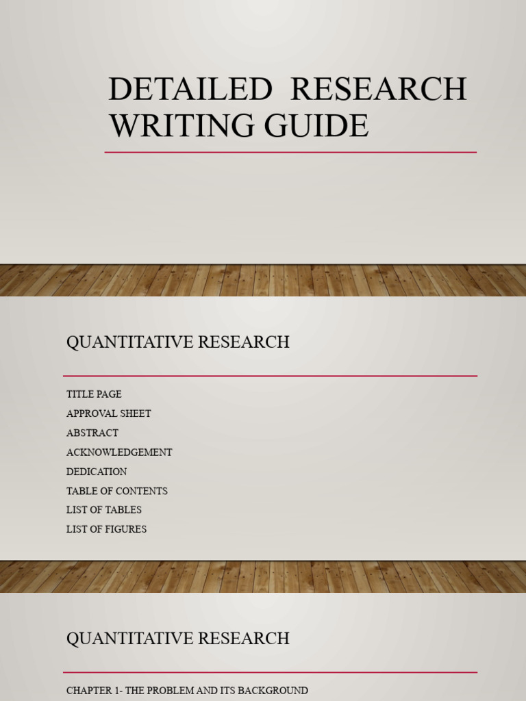 Research Writing Guide 2022 for Quanti | PDF | Sampling (Statistics ...