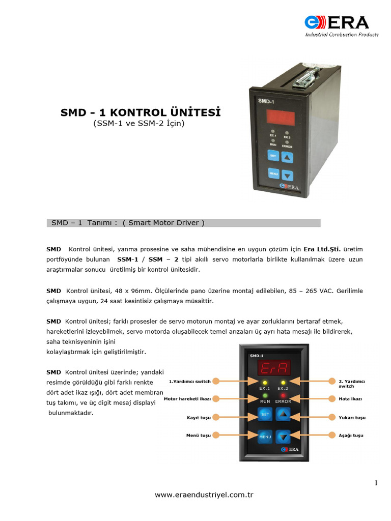 SMD 1 Kontrol Unitesi | PDF