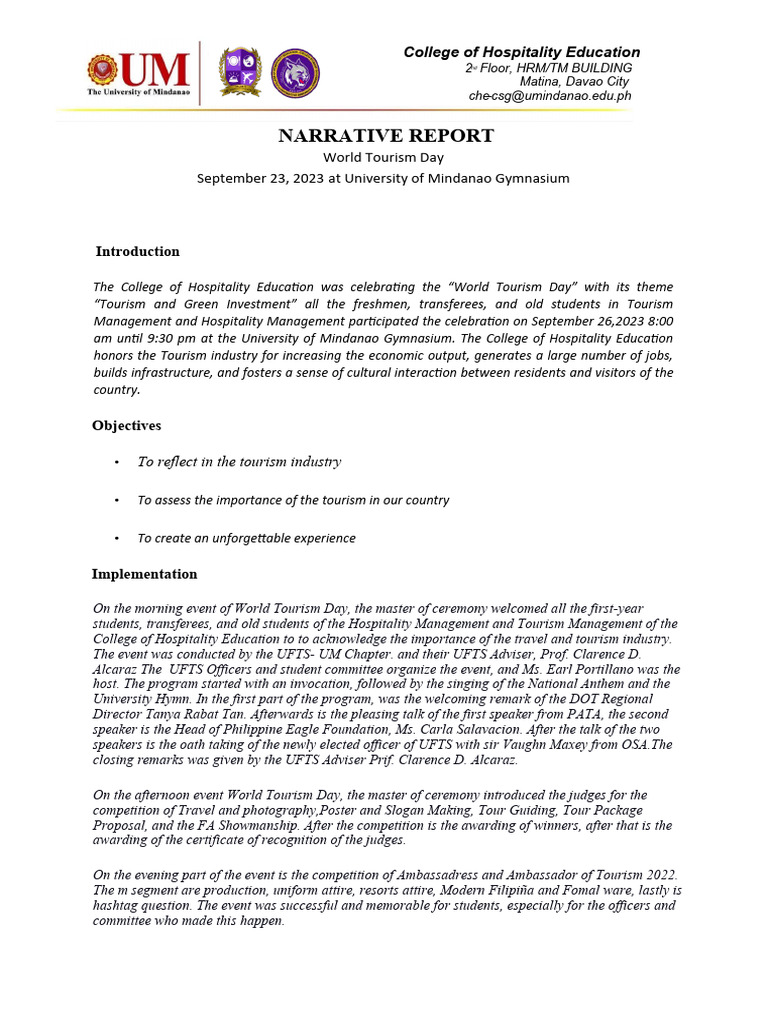 Narrative Wtd Final | PDF