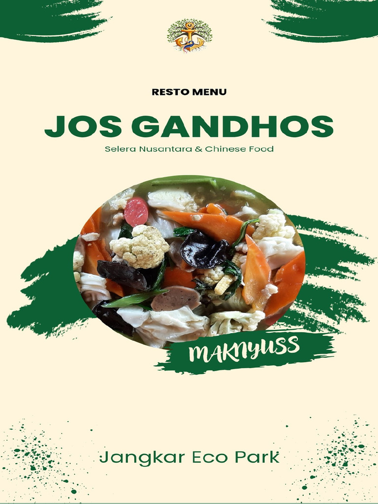 Menu Resto Jos Gandhos 2 | PDF