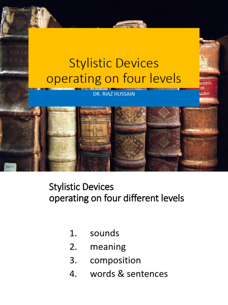 Stylistic Devices and Four Levels | PDF | Paradox