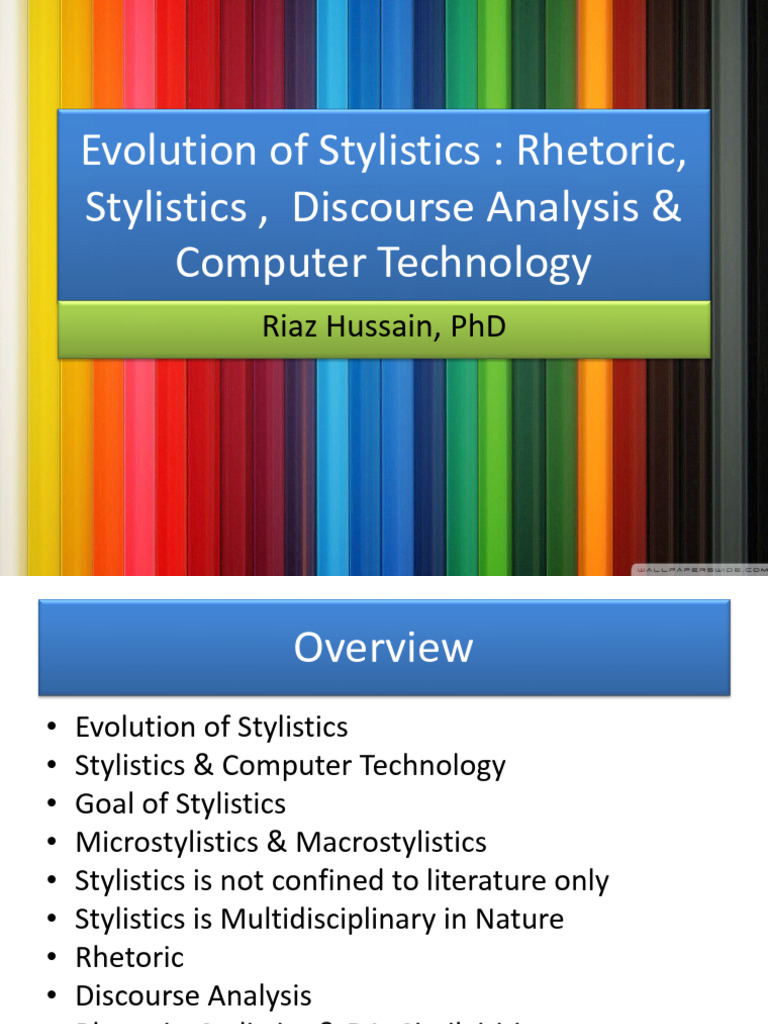 Evolution of Stylistics | PDF | Rhetoric | Linguistics