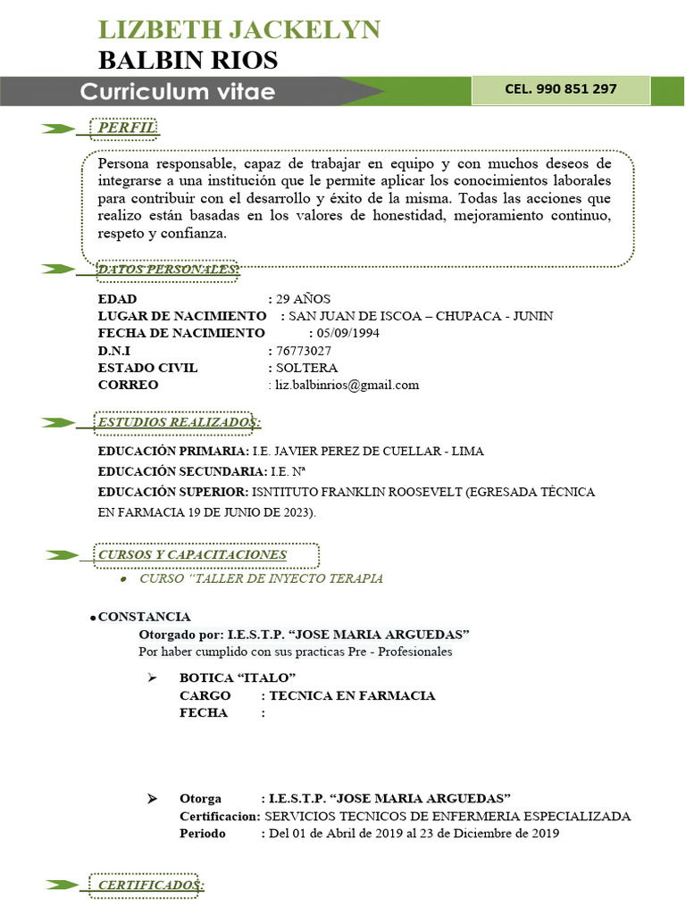 Curriculum Vitae Betty | PDF | Ciencias sociales