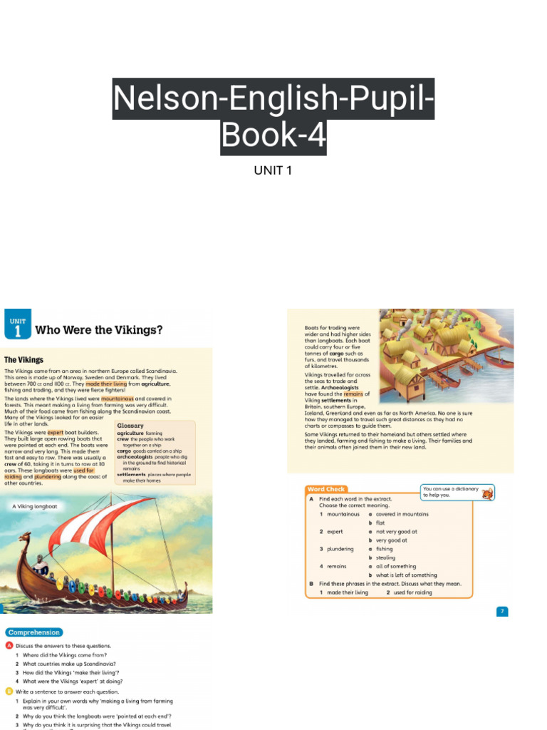 Nelson English Pupil Book 4 Guide | PDF | Social Science