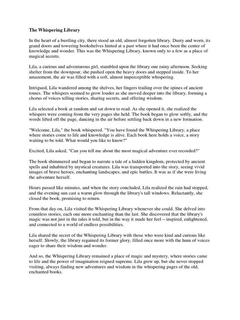 The Whispering Library | PDF