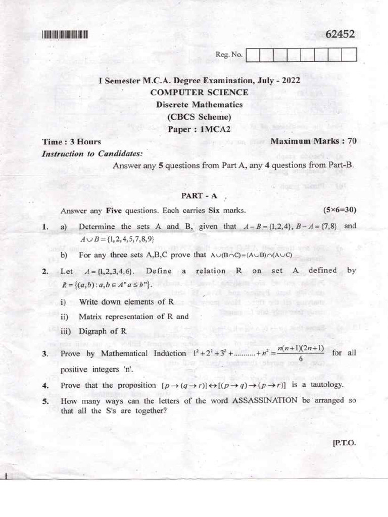 Discrete Mathematics | PDF