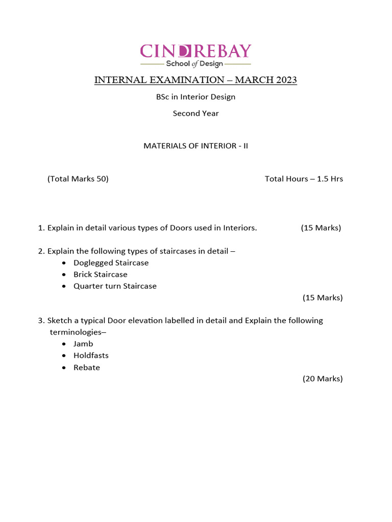 MOI 2 Internal Exam Questions | PDF