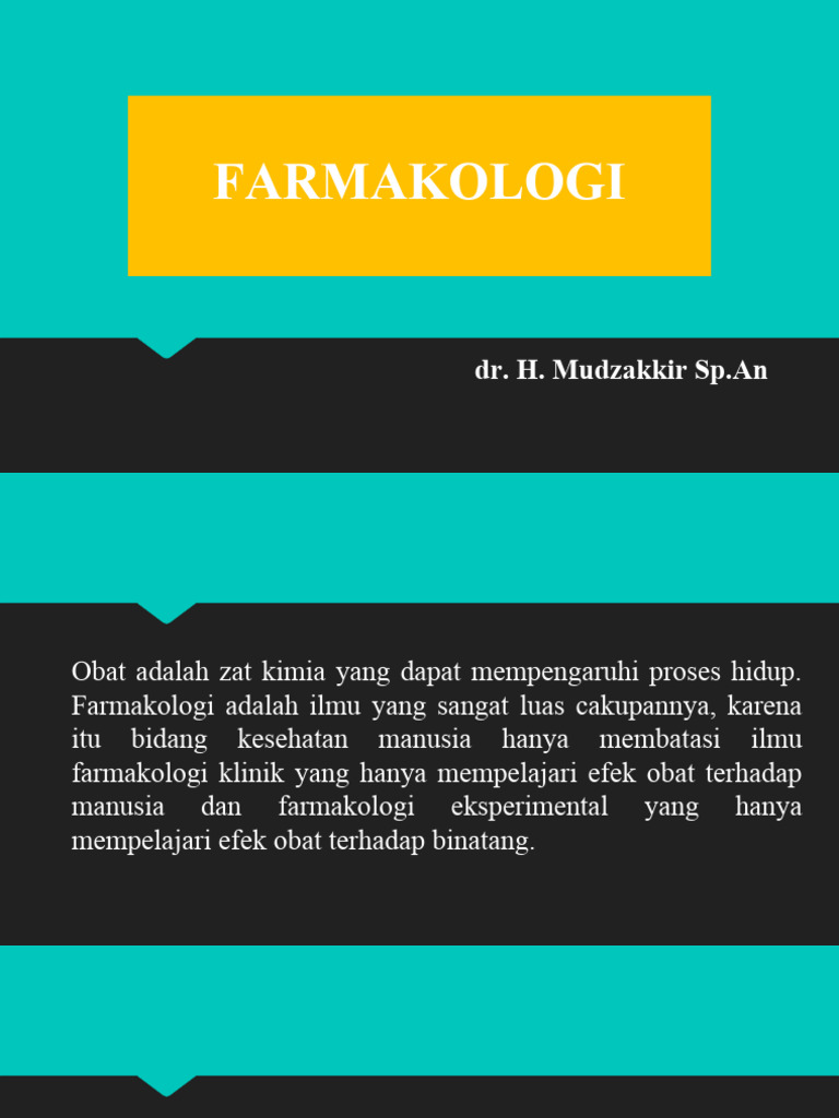 Farmakologi 1 | PDF