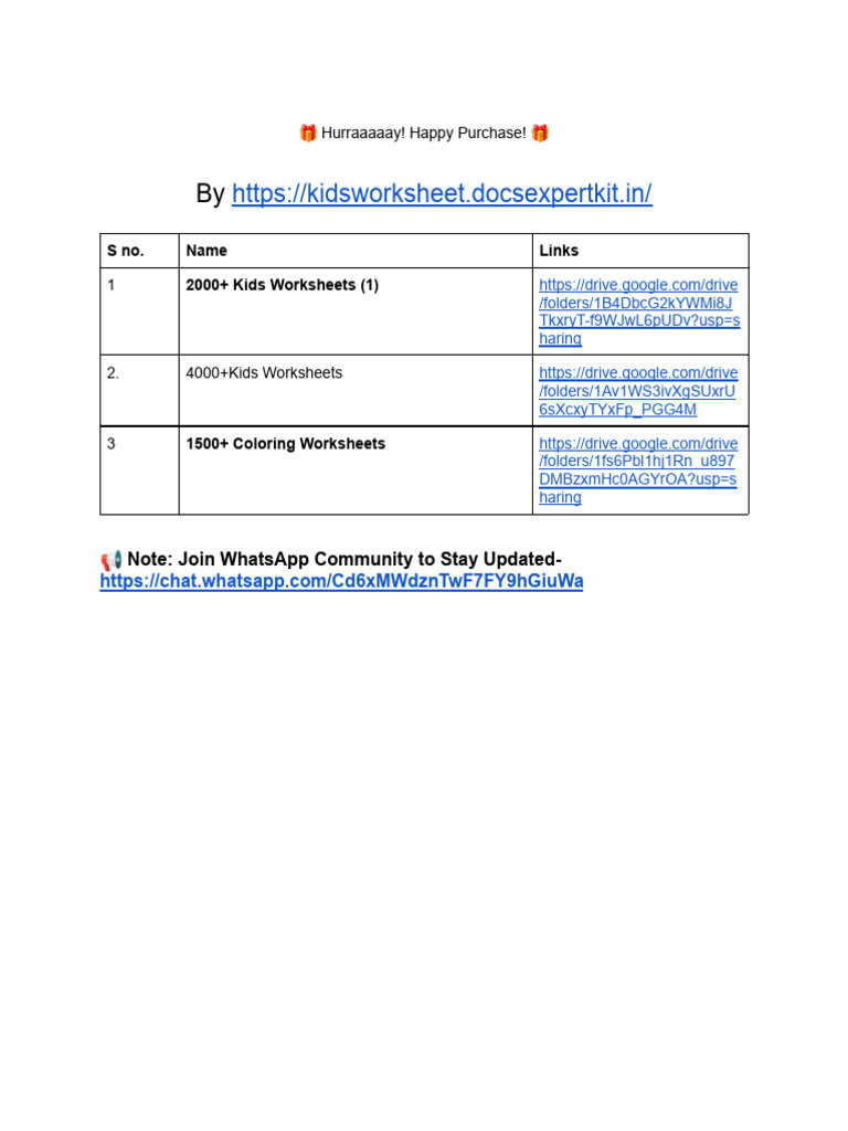 Basic Plan - Kids Worksheet | PDF | Career & Growth | Business