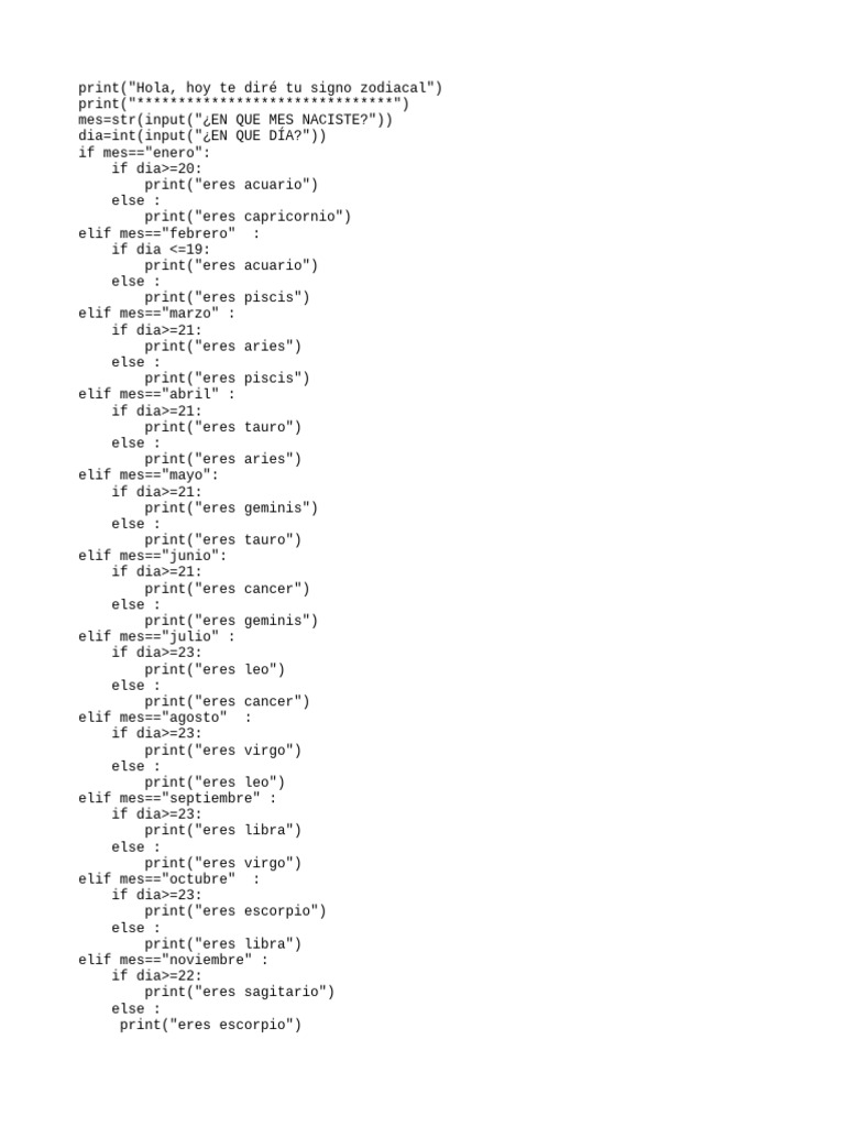 Programas de python | PDF Programas de python | PDF