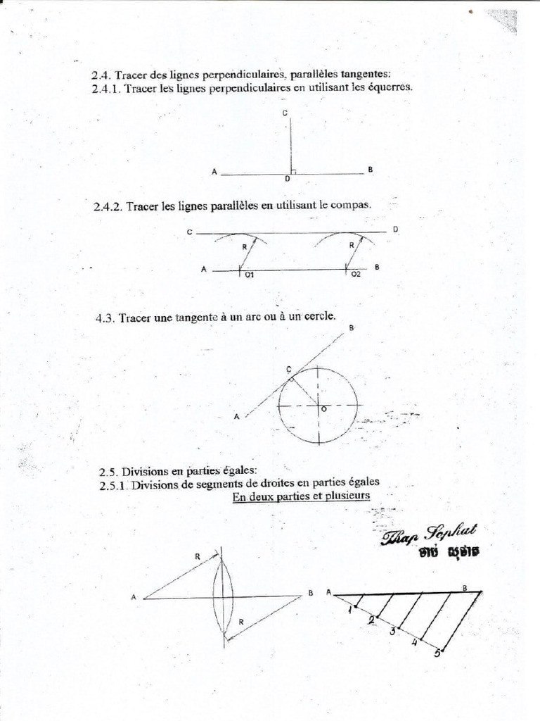 02 TD Lignes Tangan Et Polygon Thap Sophat | PDF