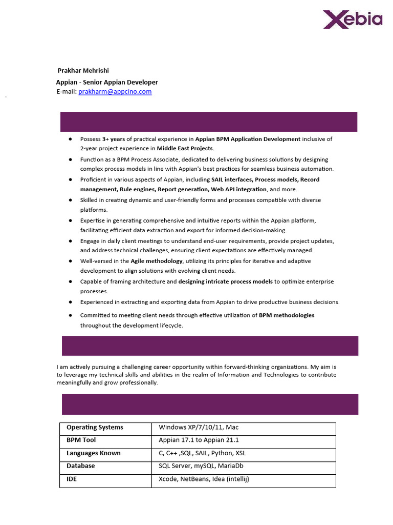 Appian Developer Expertise | PDF | Business Process Management | Microsoft Sql Server