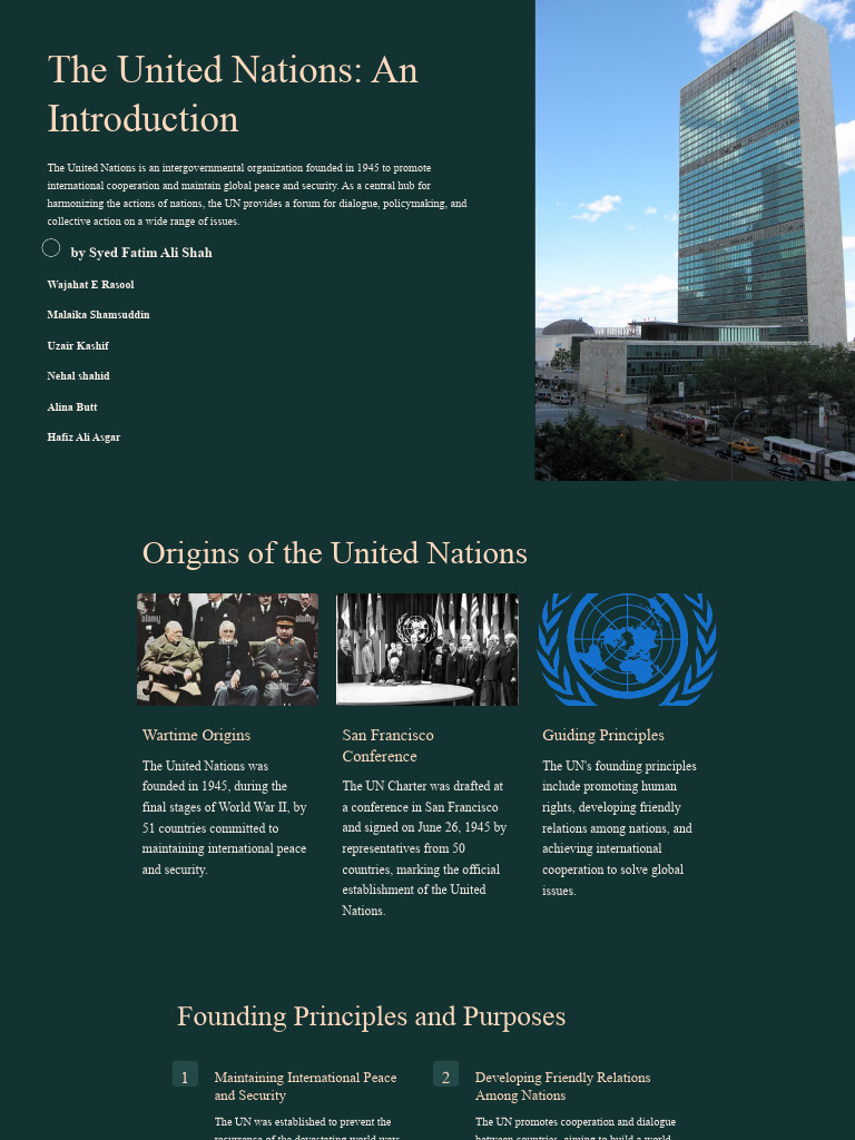 Overview of the United Nations | PDF | United Nations Security Council ...