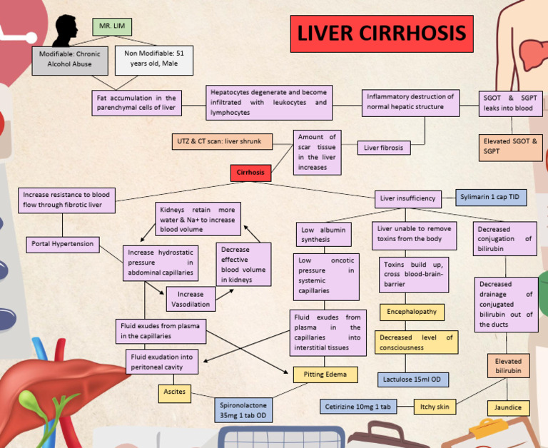 Liver Cirrhosis Case Study Summary | PDF | Cirrhosis | Liver