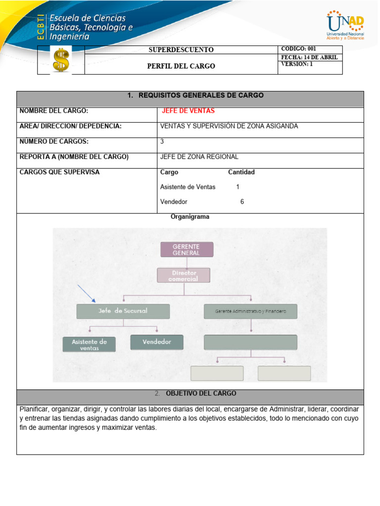 Plantilla Del Perfin | PDF | Marketing | Liderazgo
