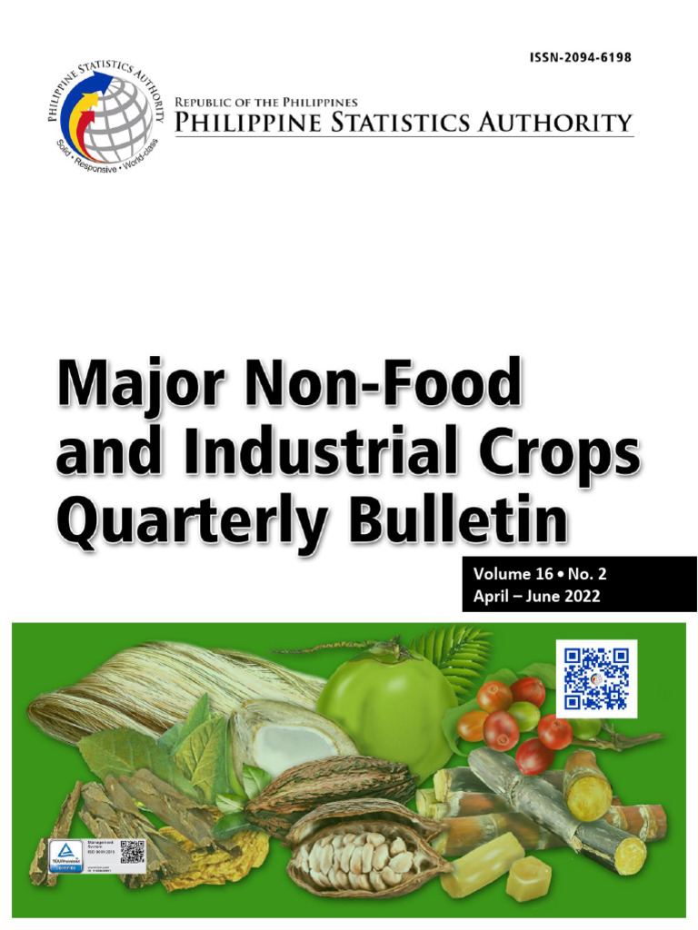 Major Non-Food Crops Q2 2022 Report | PDF | Mindanao | Agriculture
