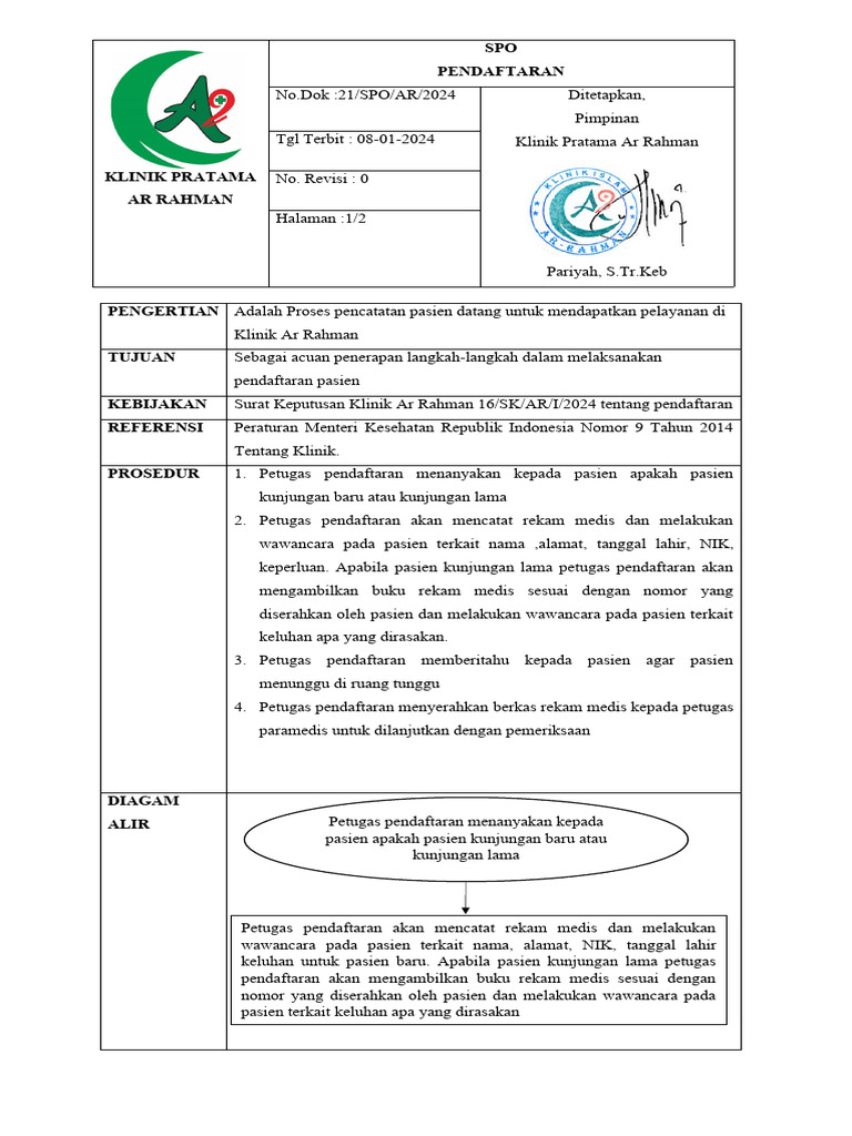 3.3 Ep 1 Spo Pendaftaran | PDF