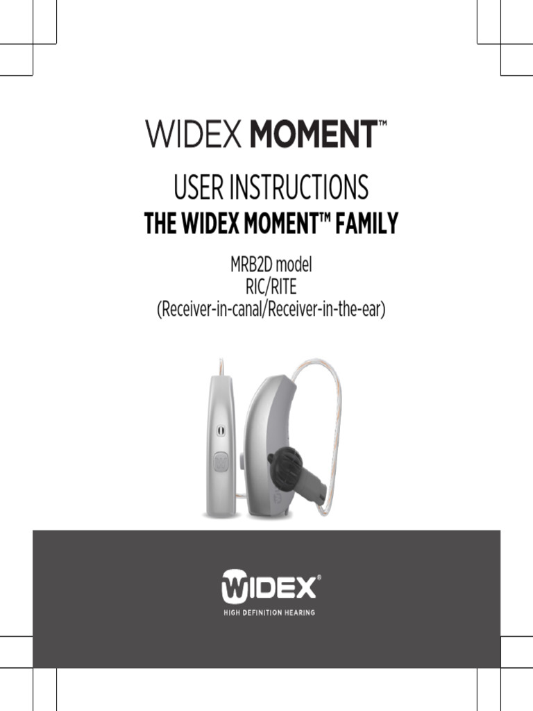 Widex 2023 User Manual | PDF | Hearing Aid | Electromagnetic Interference