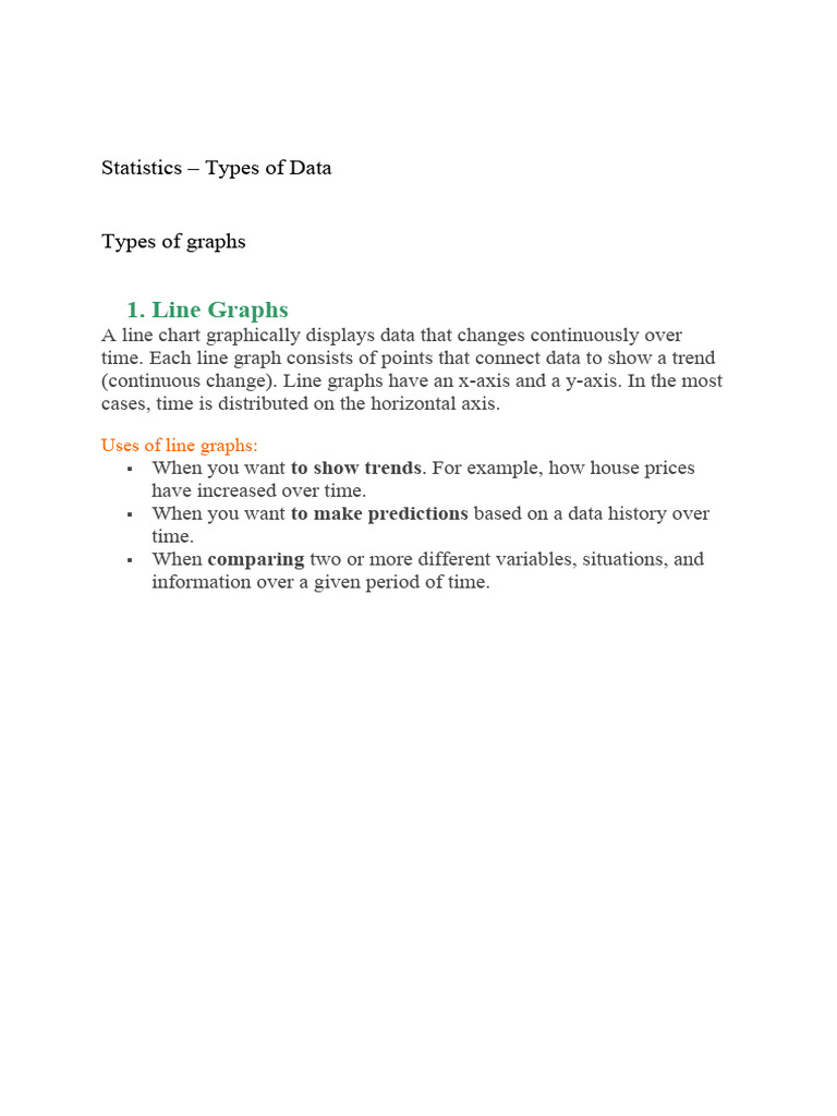 Types of Graphs | PDF | Chart | Pie Chart