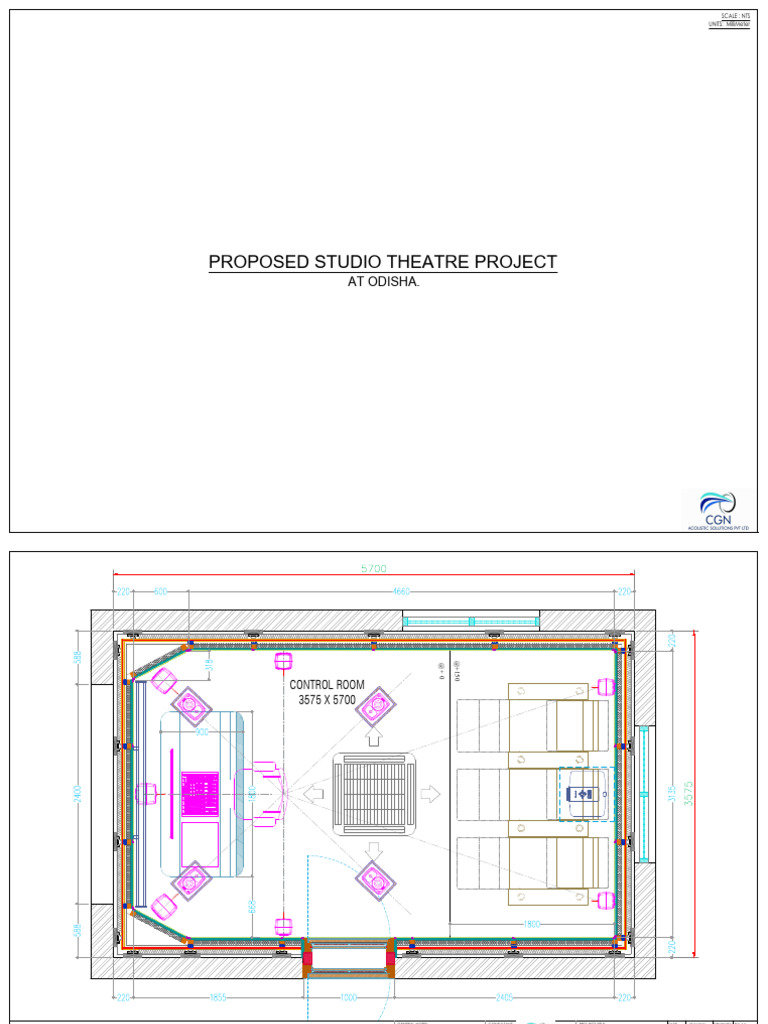 Odisha Studio - Control Room-2d Design - R0 | PDF | Audio Electronics ...
