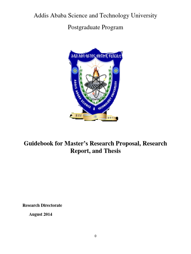 Guidebook_for_Masters_Research_Proposal | Download Free PDF | Thesis ...