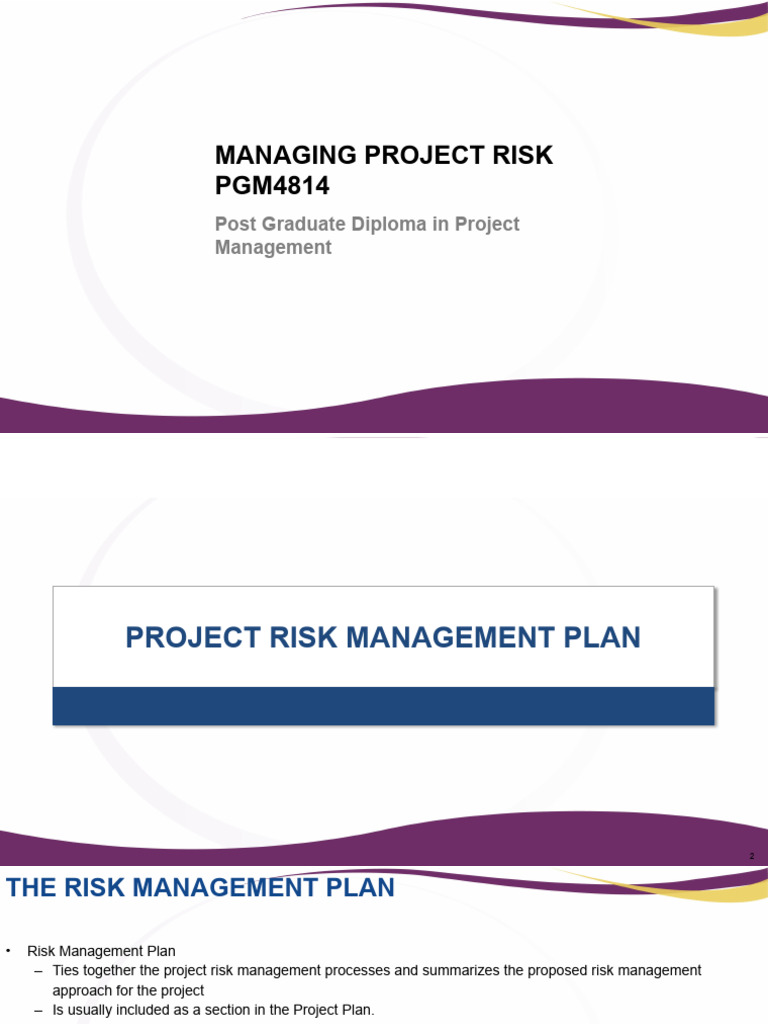 4814 - Project Risk Management 3 | PDF | Risk Management | Project ...